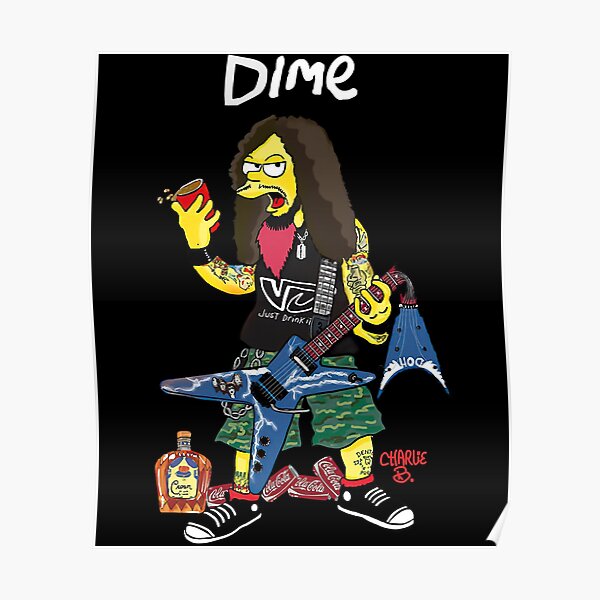 "Dimebag Darrell art " Poster by seymouryjst | Redbubble