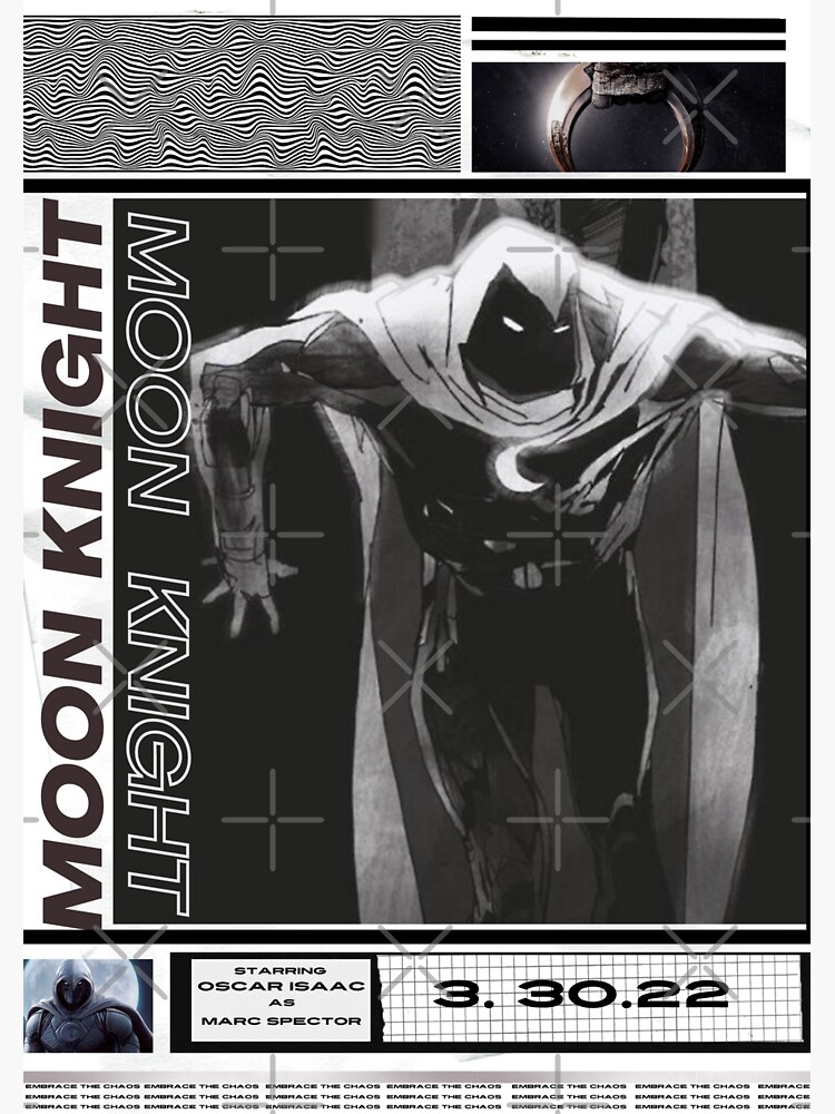 "moon knight show inspired " Sticker for Sale by chocolatefood12 ...