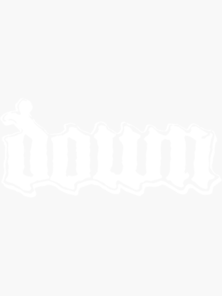 "Down Band" Sticker for Sale by seymouryjst | Redbubble