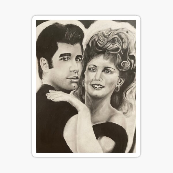 "Grease " Sticker for Sale by ashlo07 | Redbubble