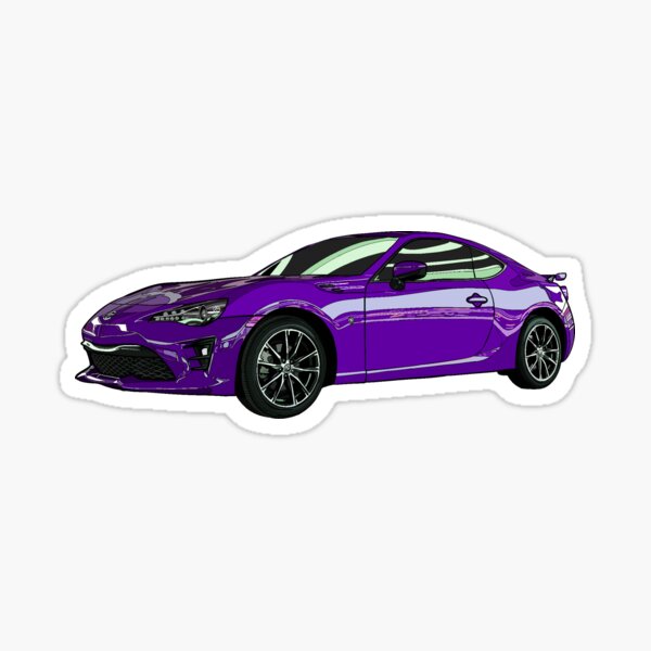 "Purple Toyota 86, BRZ, FRS" Sticker for Sale by Amidala98 | Redbubble