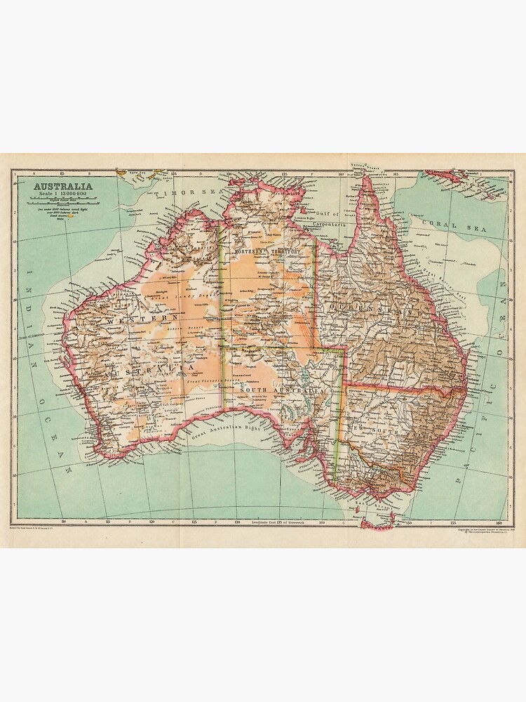 "Australia Antique Maps" Poster for Sale by alexrow | Redbubble