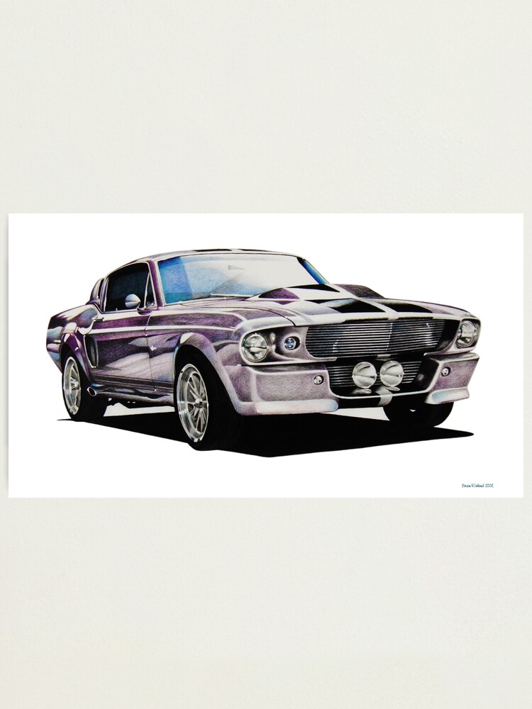 "1967 Ford Mustang GT Famous Custom" Photographic Print for Sale by ...