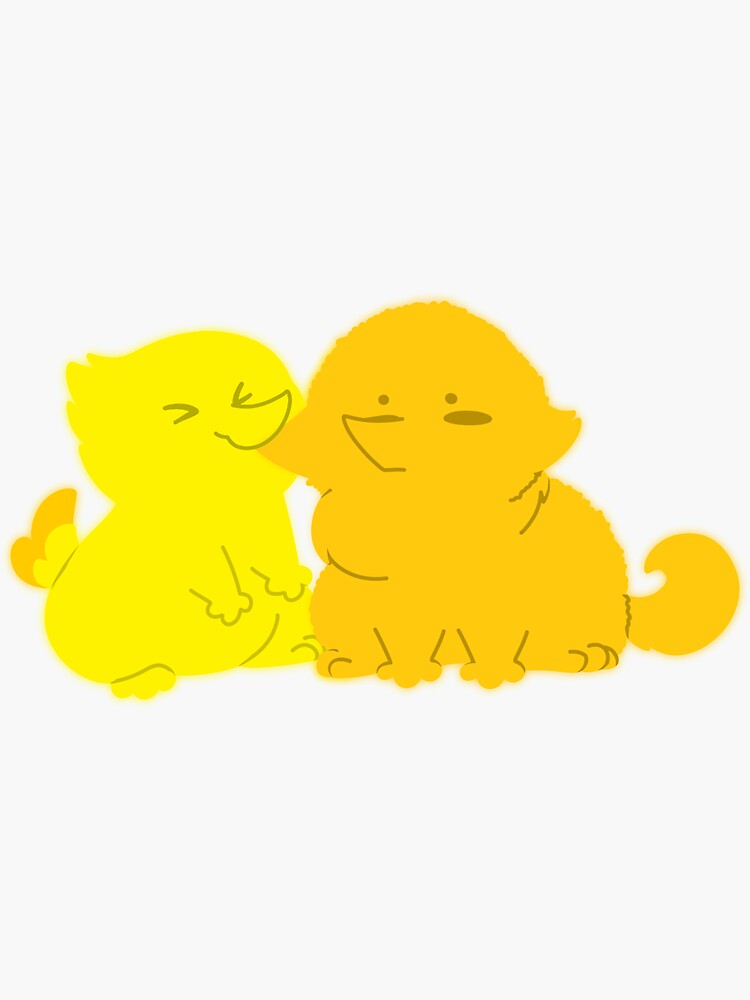 "Orange and Yellow Addison Babies" Sticker for Sale by Sickly-Madames ...