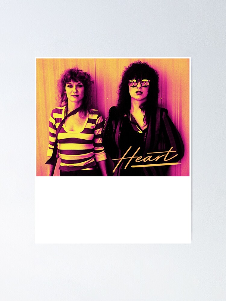 "Heart band 80s aesthetic" Poster for Sale by DienLHoang | Redbubble