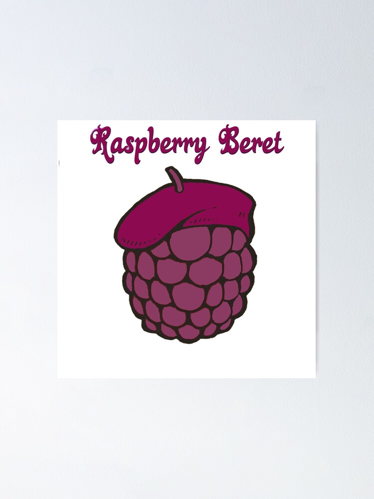 "Raspberry Beret" Poster for Sale by SwampfoxDesign | Redbubble