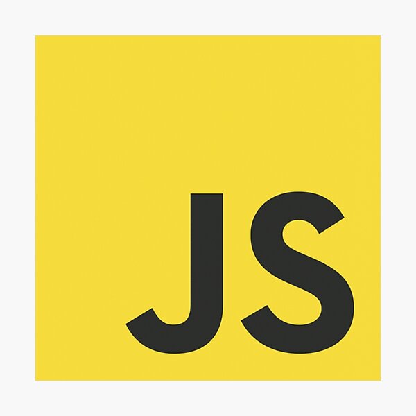 Lámina fotográfica «logotipo de lenguaje de programación javascript js ...
