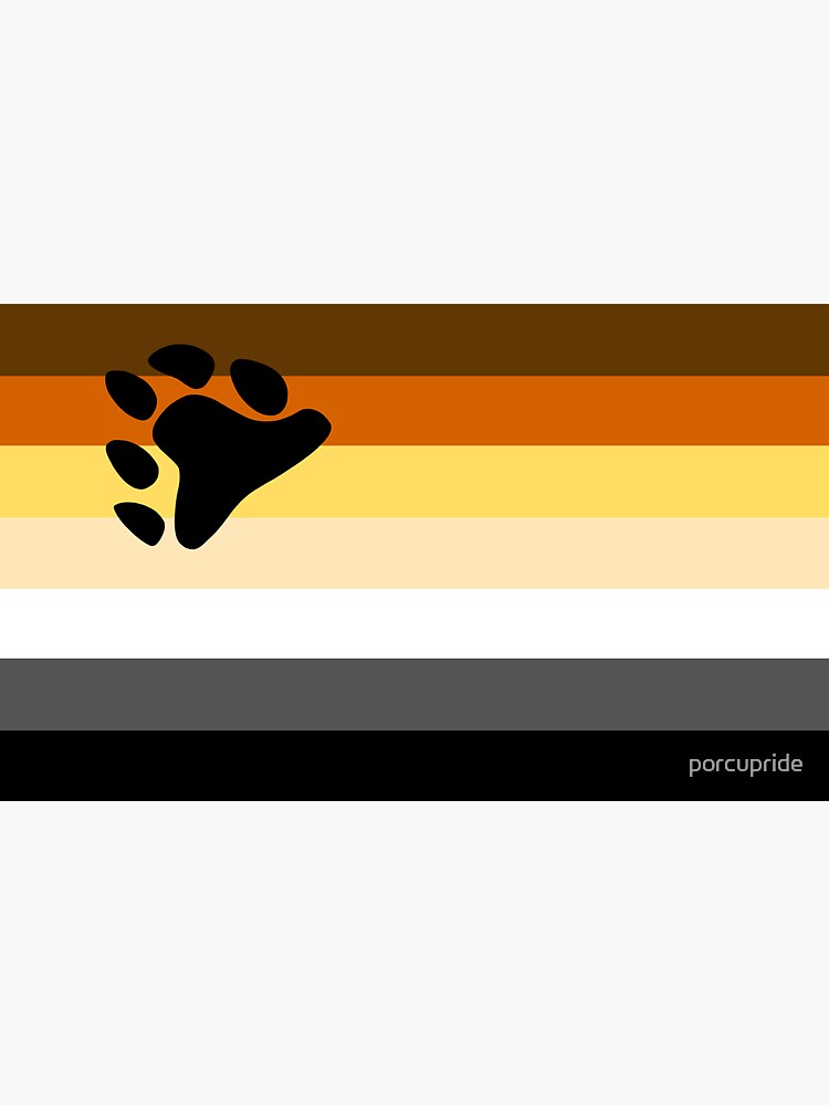 "Bear Pride Flag" Sticker for Sale by porcupride | Redbubble