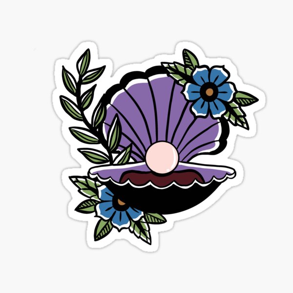 "Clam Shell" Sticker for Sale by sydyams | Redbubble