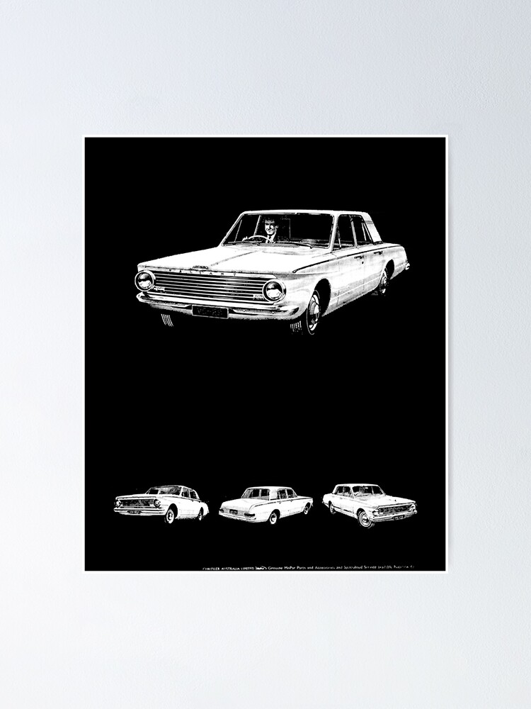"CHRYSLER VALIANT Classic" Poster by sawyershamagda | Redbubble