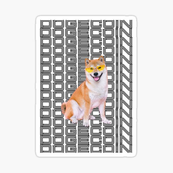 "Doge dogecoin shirt" Sticker for Sale by jontime33 | Redbubble