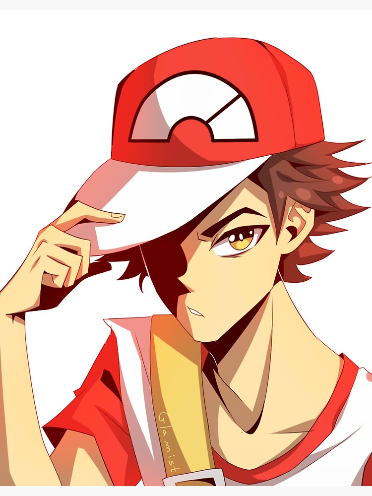 "Pokemon - Red" Sticker by Glamist | Redbubble