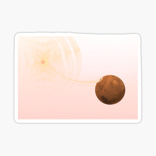 "Birth Of Mars" Sticker for Sale by MottoDigging | Redbubble