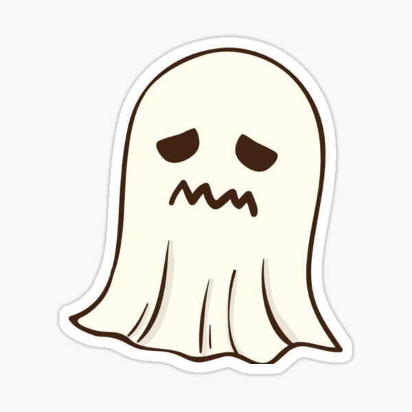 "Sad ghost" Sticker for Sale by Kianawatkins | Redbubble