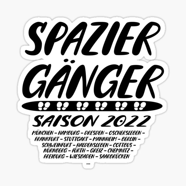 "Walkers Season 2022 / Germany / City / Politics" Sticker for Sale by ...
