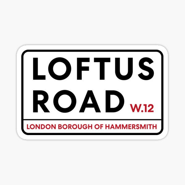 Pegatina «Loftus Road W12 Queens Park Rangers señal de tráfico» de ...