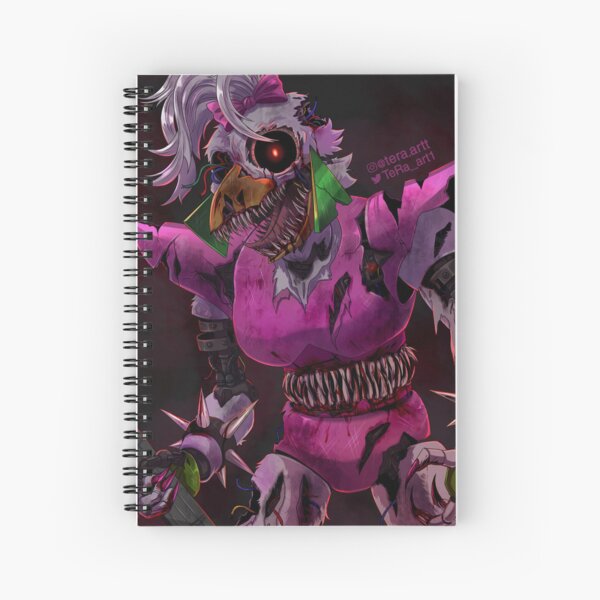 "Nightmare Glamrock Chica Security Breach" Spiral Notebook for Sale by ...