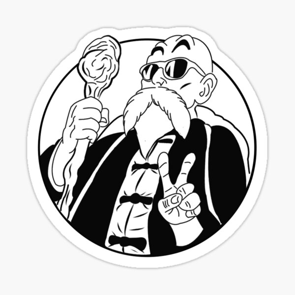 "Master roshi victory" Sticker for Sale by Nenline | Redbubble
