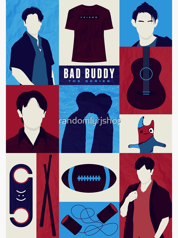 "Bad Buddy (Series Tiles)" Sticker for Sale by randomlyrjshop | Redbubble