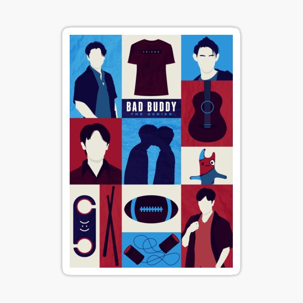 "Bad Buddy (Series Tiles)" Sticker for Sale by randomlyrjshop | Redbubble