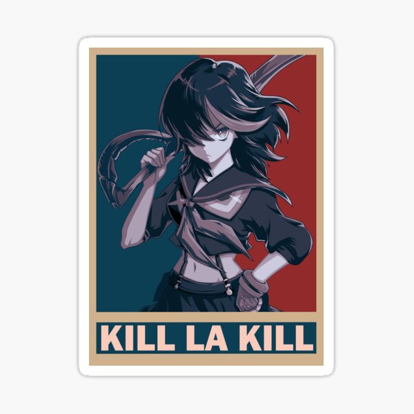 "Ryuko Matoi Kill la Kill Kiru Ra Kiru Vintage Vector Anime Design ...