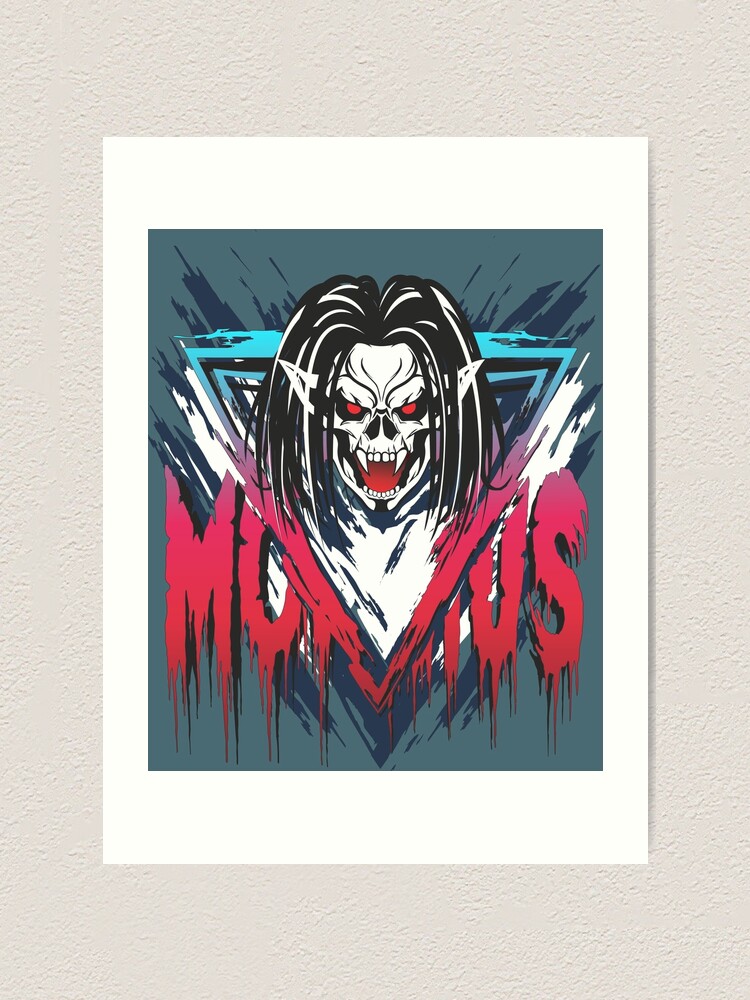 "MORBIUS X 80s STYLE VAMPIRE LOGO" Art Print by DGVO | Redbubble