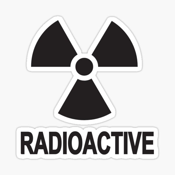 "Radioactive" Sticker for Sale by HarshadaSethi | Redbubble