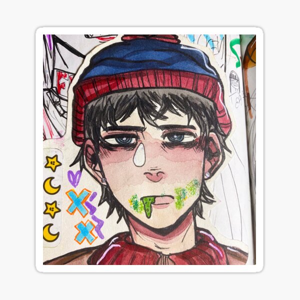 "Stan Marsh Traditional drawing" Sticker for Sale by bitesizedsponge ...