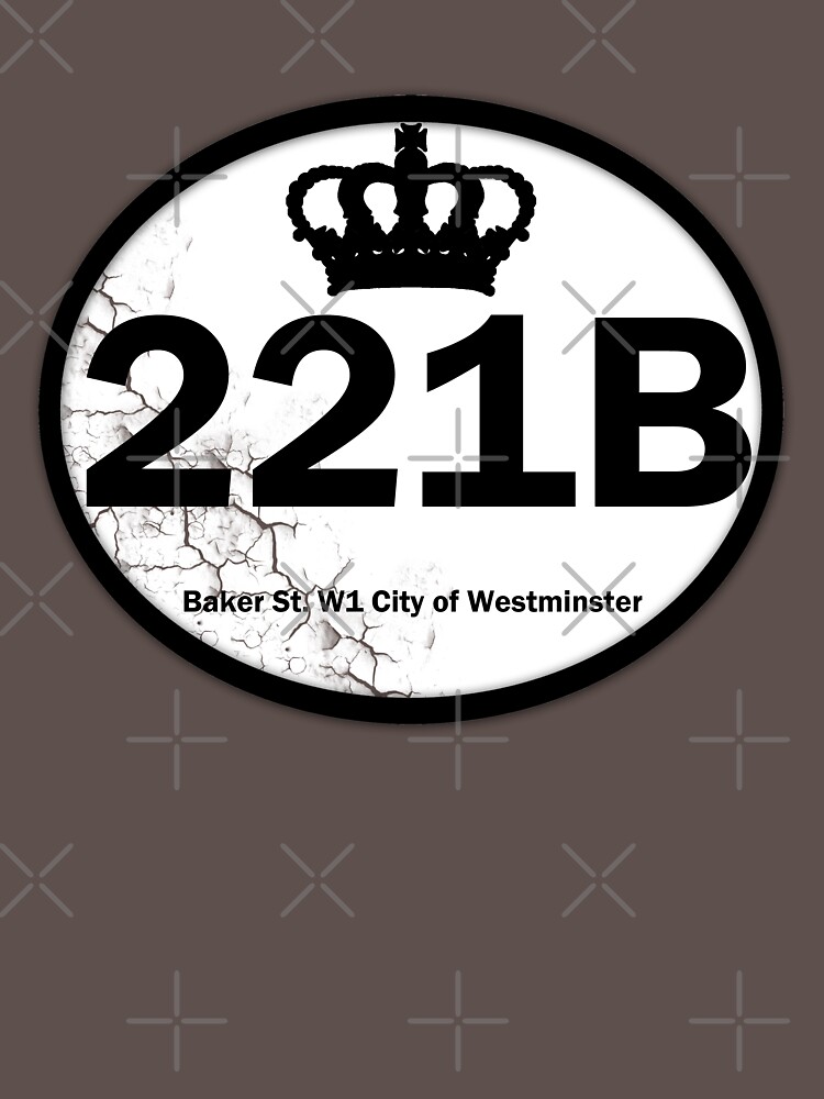 "221B Baker St." T-shirt for Sale by Lugonbe | Redbubble | sherlock t ...