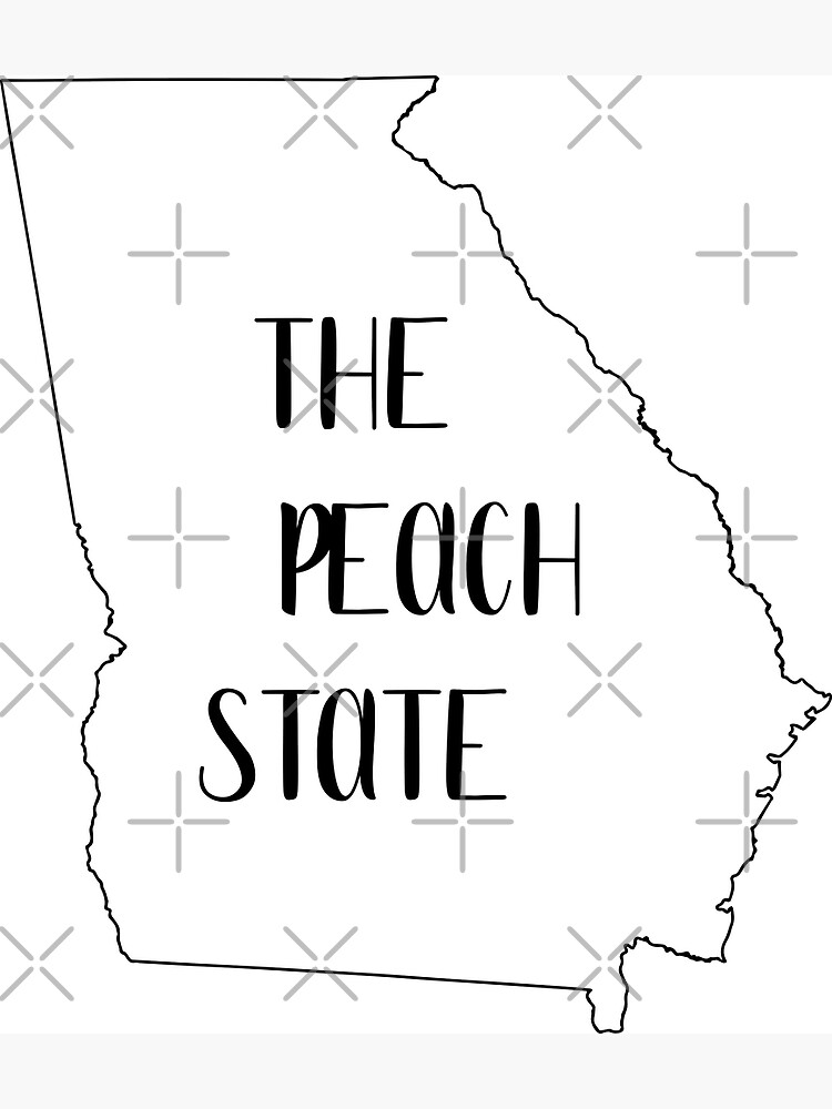 "Georgia state line - The peach state" Poster for Sale by J---store ...