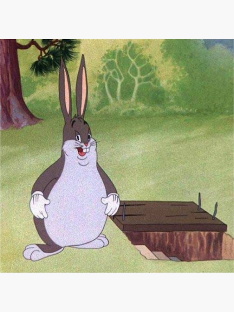 "Chungus meme " Sticker for Sale by BenoliBoutiques | Redbubble