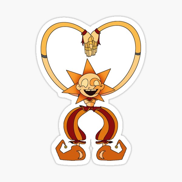 "fnaf sundrop " Sticker for Sale by AirbrushUSAs | Redbubble