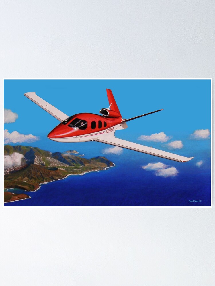 "Cirrus Vision SF50 Jet" Poster for Sale by brianrolandart | Redbubble