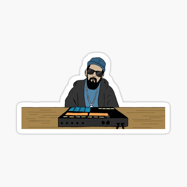 "Beatmaker, Beatmaking, HipHop Producer, Comic Art," Sticker by ...