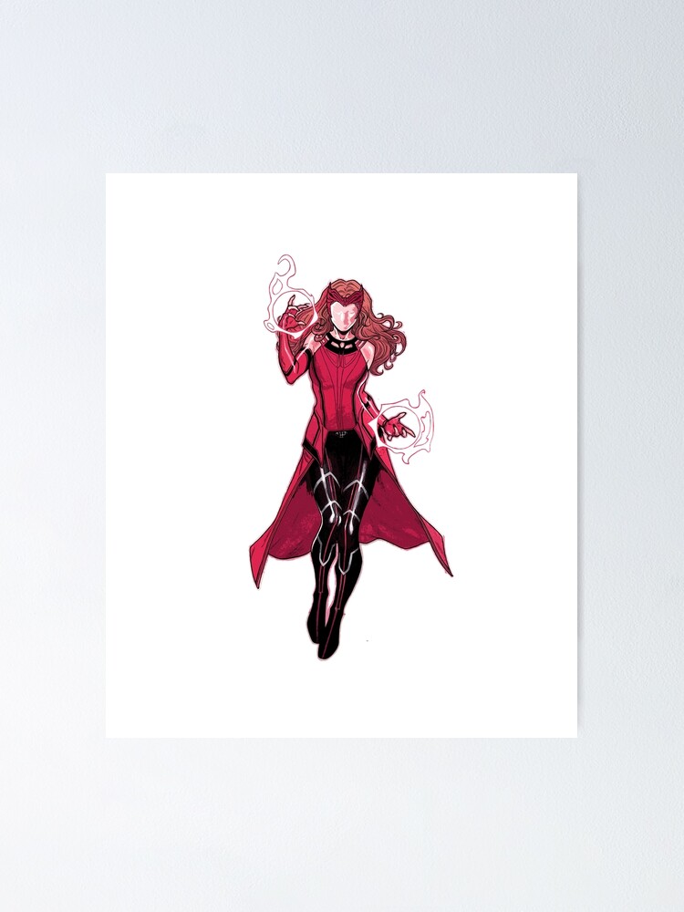 "Red Magic Wanda Sticker" Poster for Sale by kemoras | Redbubble