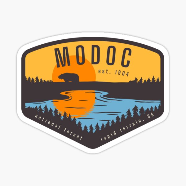 "Modoc National Forest" Sticker for Sale by RapidTerrain | Redbubble