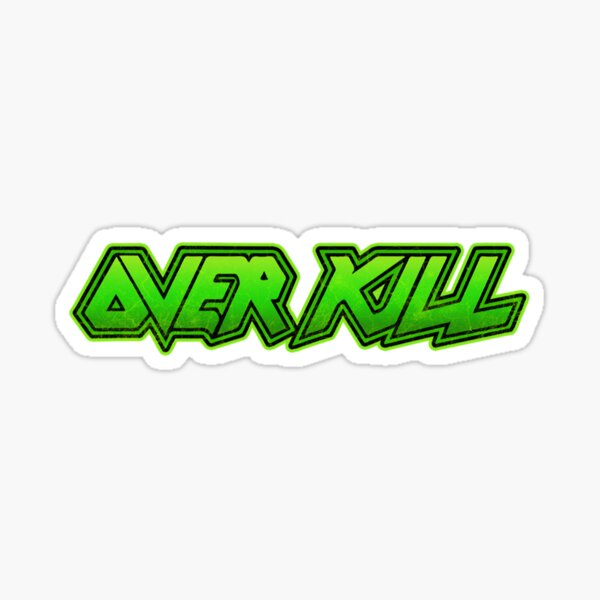 "Overkill Thrash Metal Band" Sticker for Sale by DebbiePresley | Redbubble
