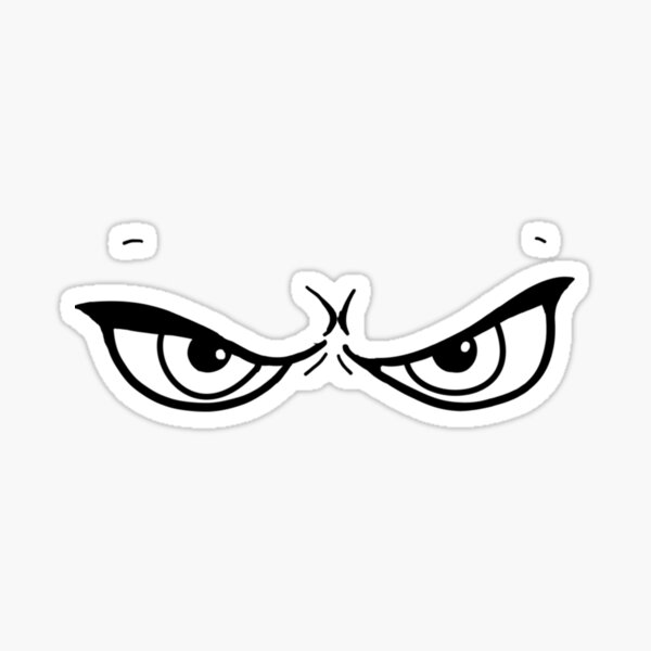 "ANGRY EYES Classic" Sticker for Sale by RohiatohBarry | Redbubble