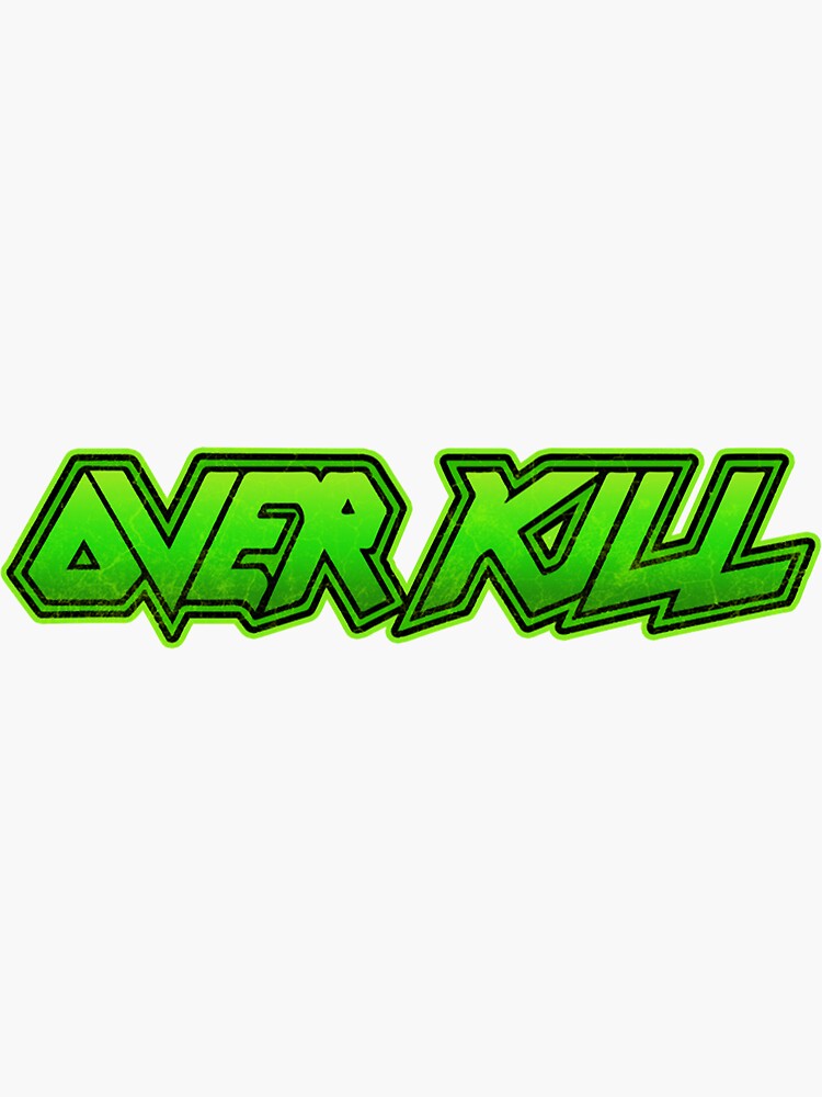 "Overkill Thrash Metal Band" Sticker for Sale by KennethDoucet | Redbubble