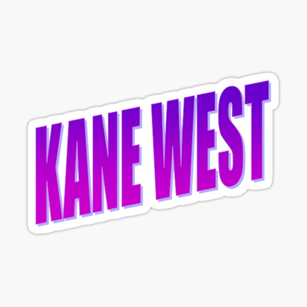 "kane west" Sticker for Sale by coolhandshake | Redbubble