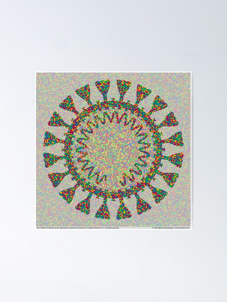 "SARS-CoV-2 (COVID-19)" Poster for Sale by dansdna | Redbubble