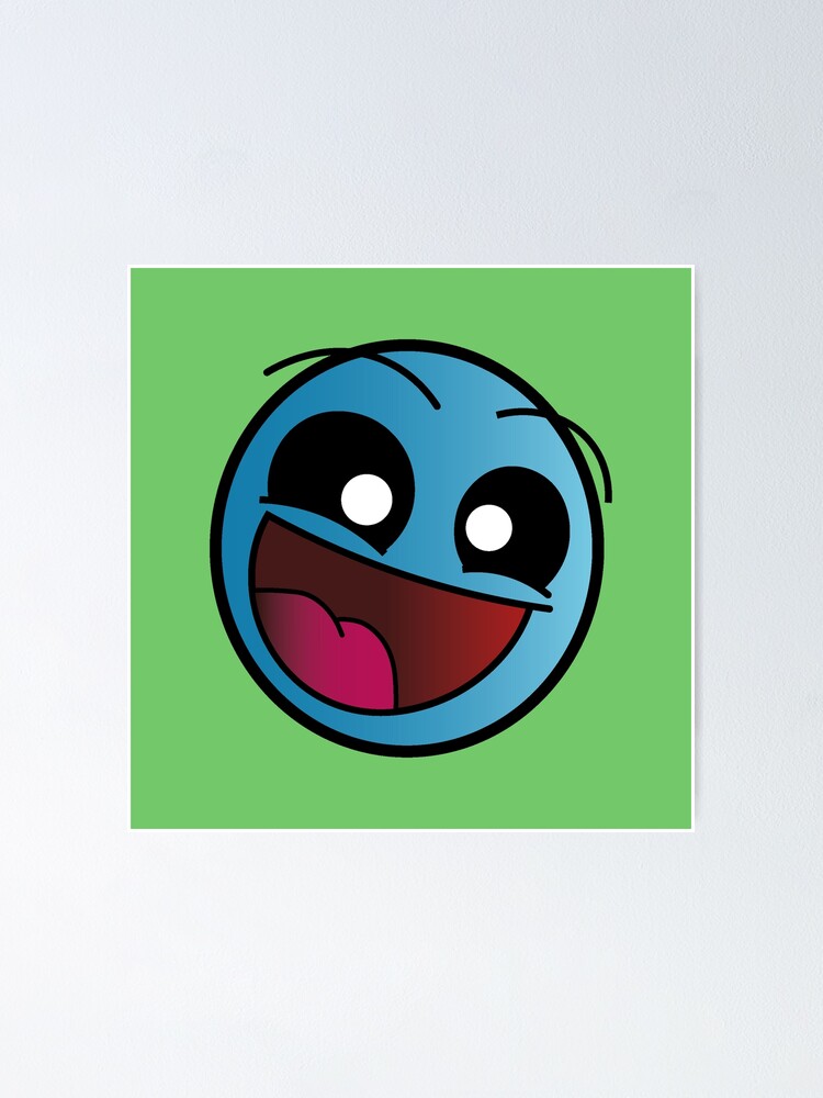 "geometry dash Difficulty Easy face Level " Poster for Sale by lukyme ...