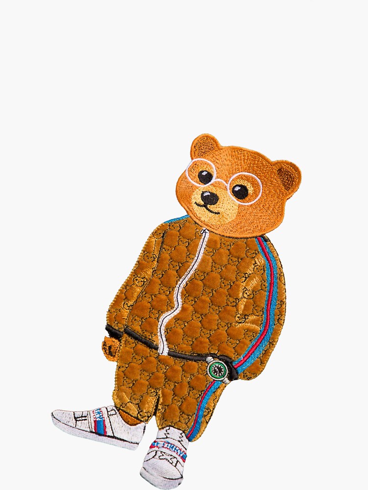 "gucci bear" Sticker for Sale by survole969 | Redbubble