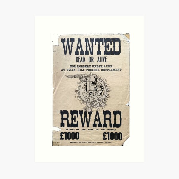 " ned Kelly poster" Art Print for Sale by Englefield | Redbubble