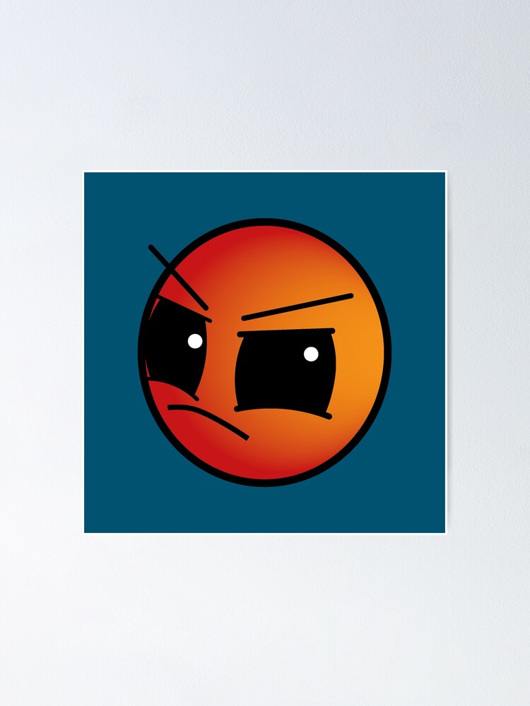 "geometry dash Difficulty Harder face Level" Poster by lukyme | Redbubble
