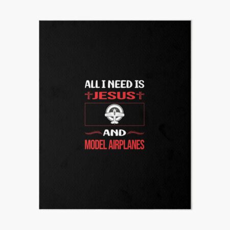 "Funny Jesus Model Airplane Plane Planes Aircraft" Art Board Print for ...