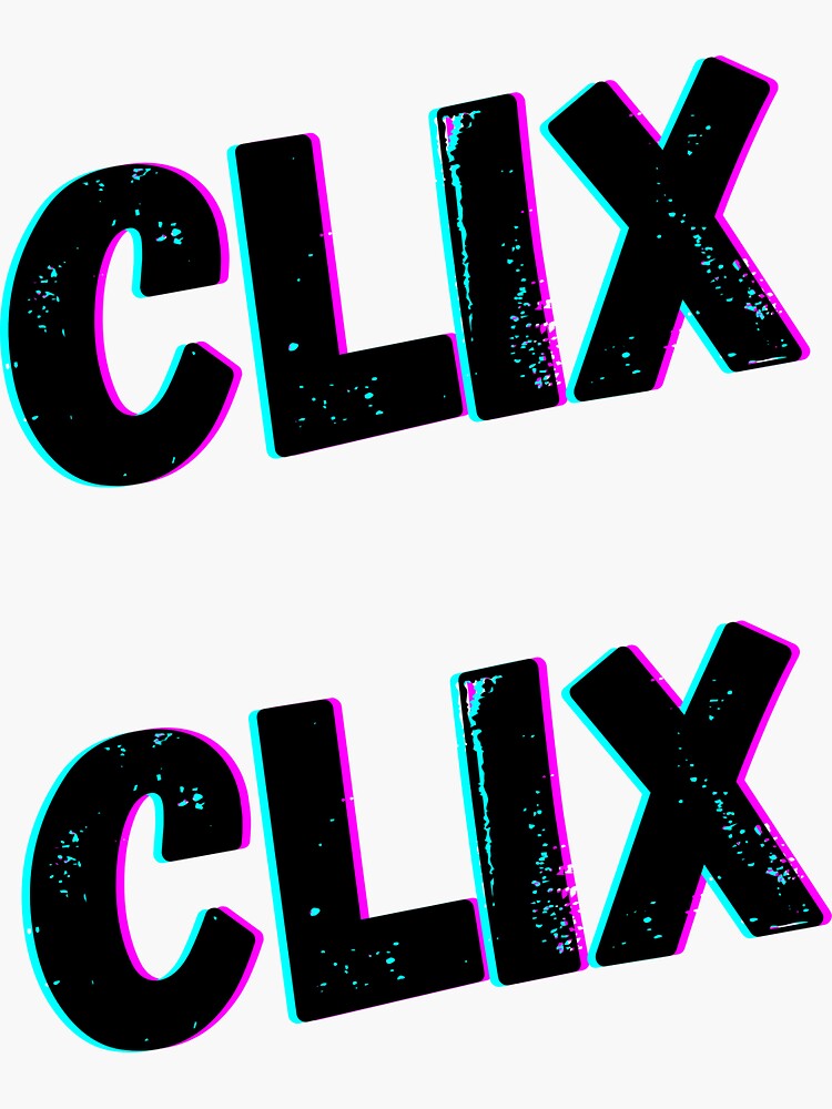 "Clix a new perspective to gaming centers" Sticker for Sale by ...
