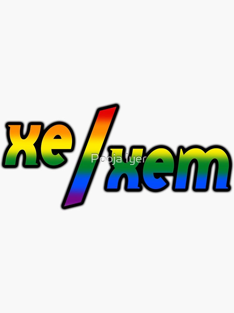 "RAINBOW XE/XEM" Sticker for Sale by pooja29 | Redbubble