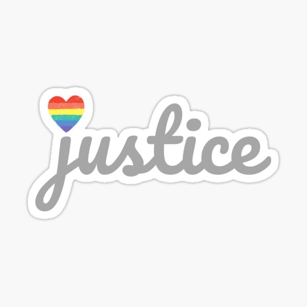 "justice pride" Sticker for Sale by ankerettich | Redbubble