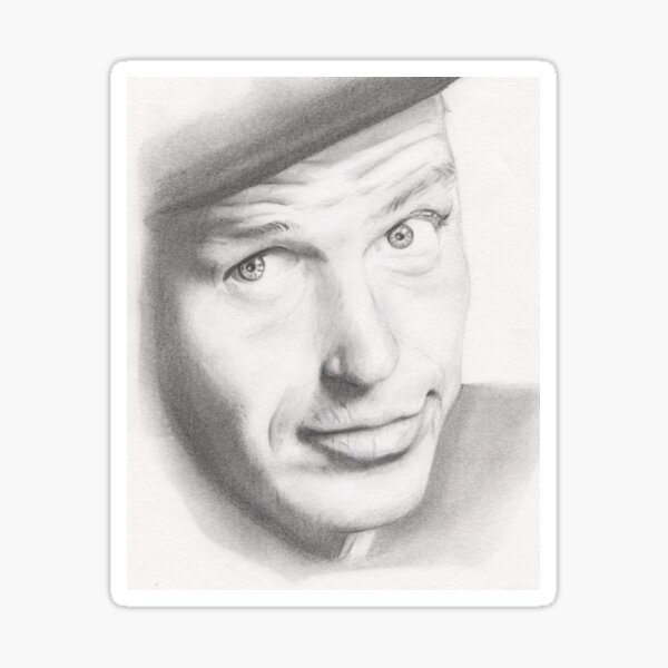 "A Portrait of Frank Sinatra" Sticker for Sale by Rockberry | Redbubble
